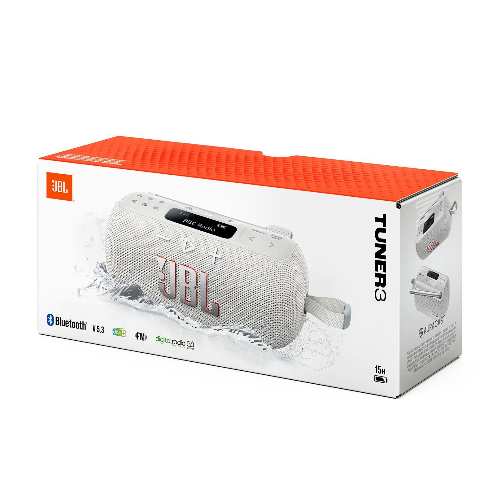 JBL Tuner 3 | Portable DAB/DAB+/FM radio with Bluetooth